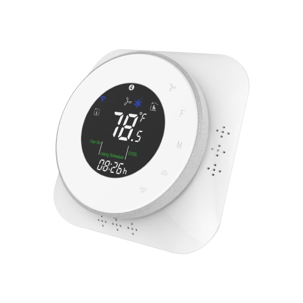 Wi-Fi Smart Thermostat (Round) – IOT BAHRAIN
